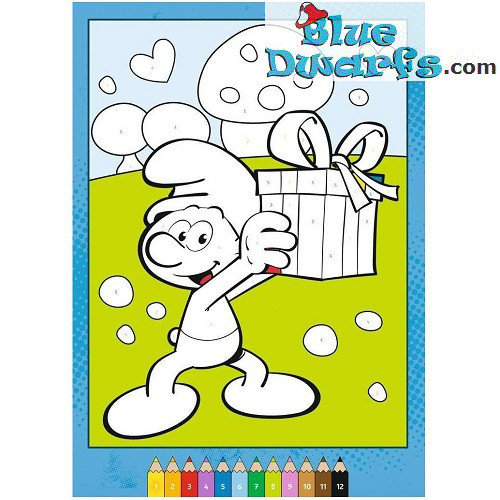 Libro de colorear - Los pitufos - Alemán - 28x21cm | 9783473497232
