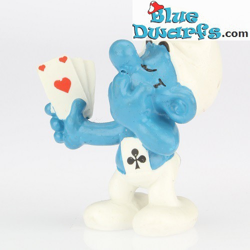 20056: Pitufo jugador de cartas - W. Germany - Schleich - 5,5cm ...