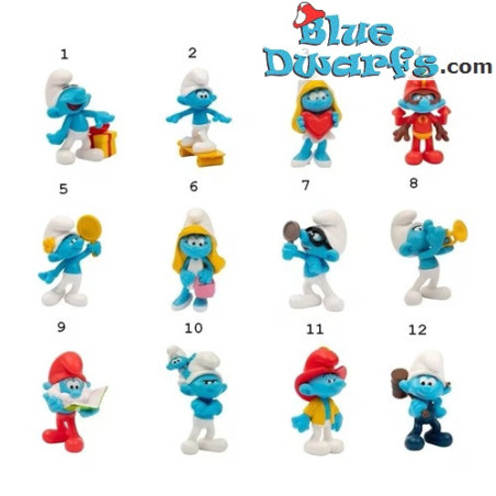 Pitufina con Corazón - Figura de Los Pitufos - Giochi Preziosi - 5,5 cm ...