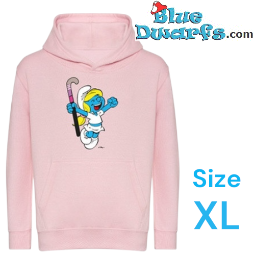 Smurfette with Hockey Stick - The Smurfs Jumper – Pink - Hingly - Size ...